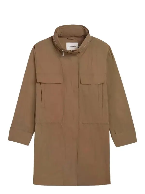Apparis Bea Drawstring Raincoat - Brown