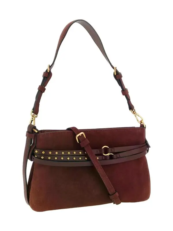 Pinko Studded Shoulder Bag - Brown
