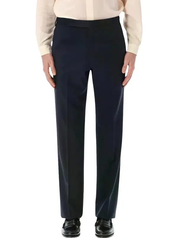 LARDINI Fondo Button Fastening Trousers - Blue