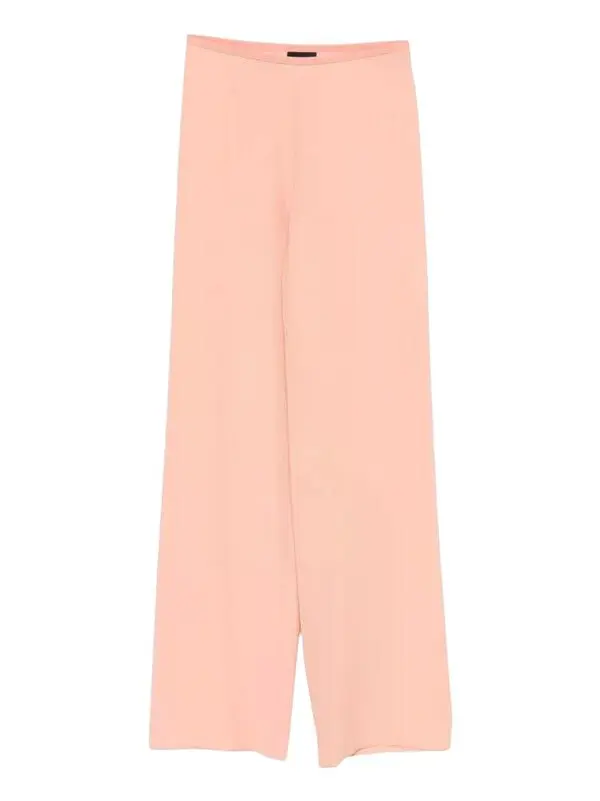 Emporio Armani Cady Wide Leg Trousers - Orange