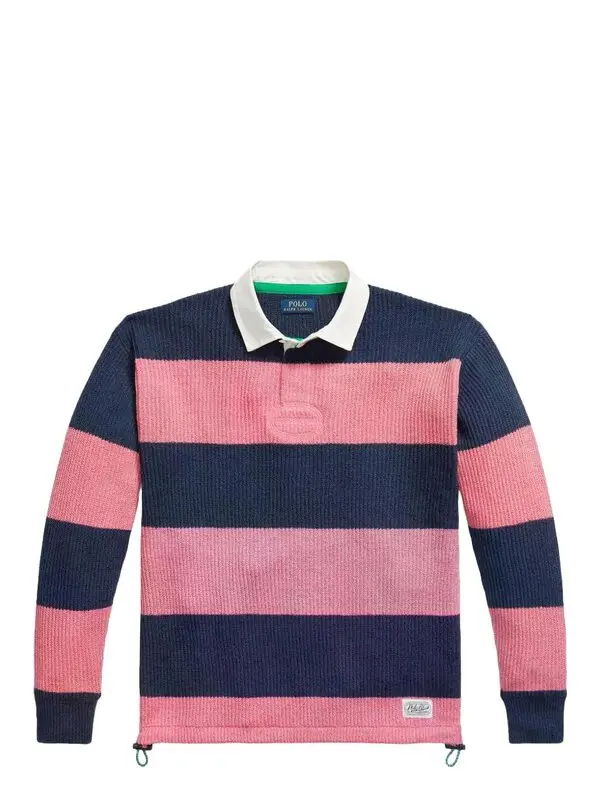 Polo Ralph Lauren Striped Rugby Knit - Blue