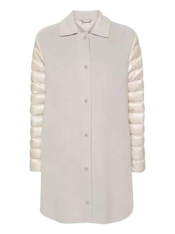 Herno Panelled Puffer Coat - Neutrals