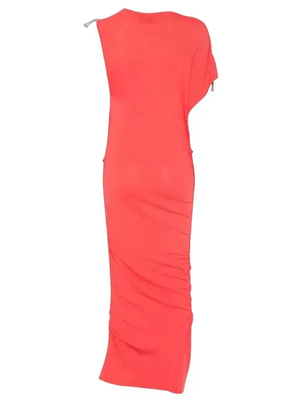 Coperni Adjustable-length Knitted Dress - Red