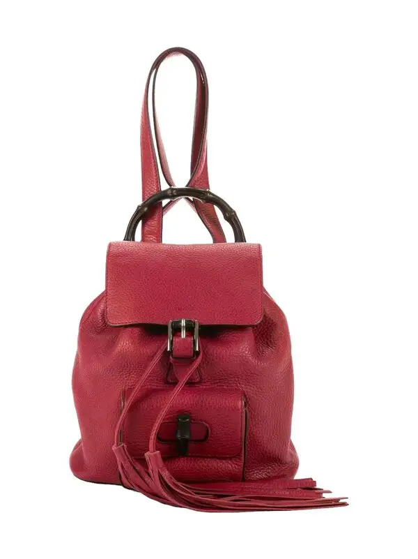 Gucci Buckle Top-handle Backpack - Red