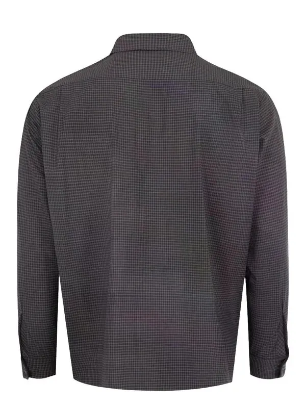 KAPTAIN SUNSHINE Summer Plaid Open-collar Shirt - Grey