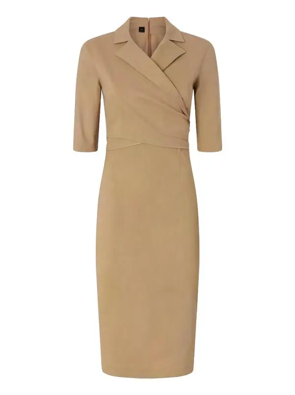 Pinko Belted Wrap Dress - Neutrals