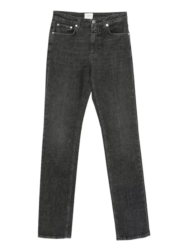 Closed Logo Patch Jeans - Black