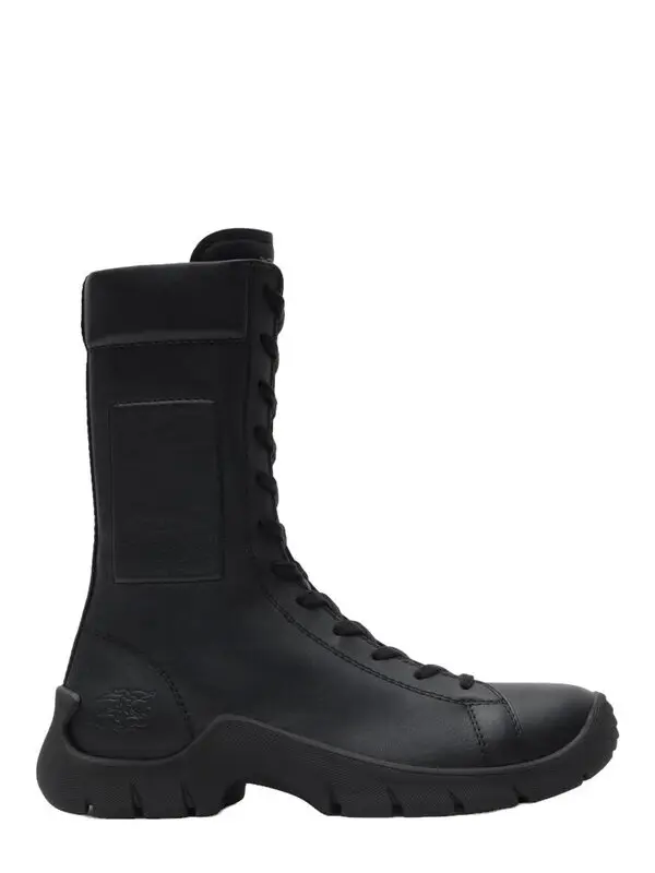 Burberry Leather Tone Boots - Black