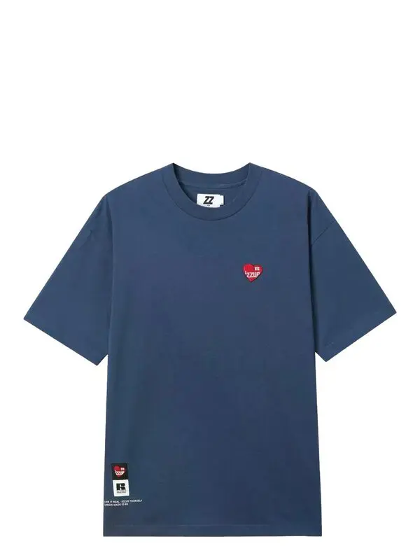 Izzue Heart-patch T-shirt - Blue