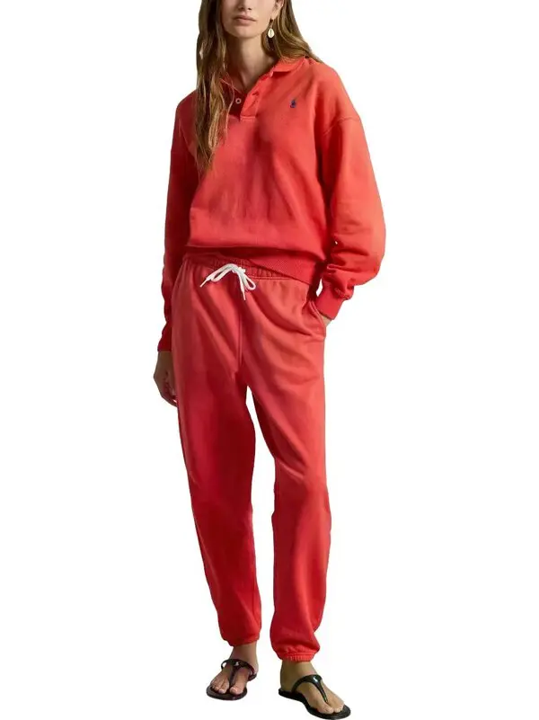 Polo Ralph Lauren Drawstring Logo-embroidered Track Pants - Red