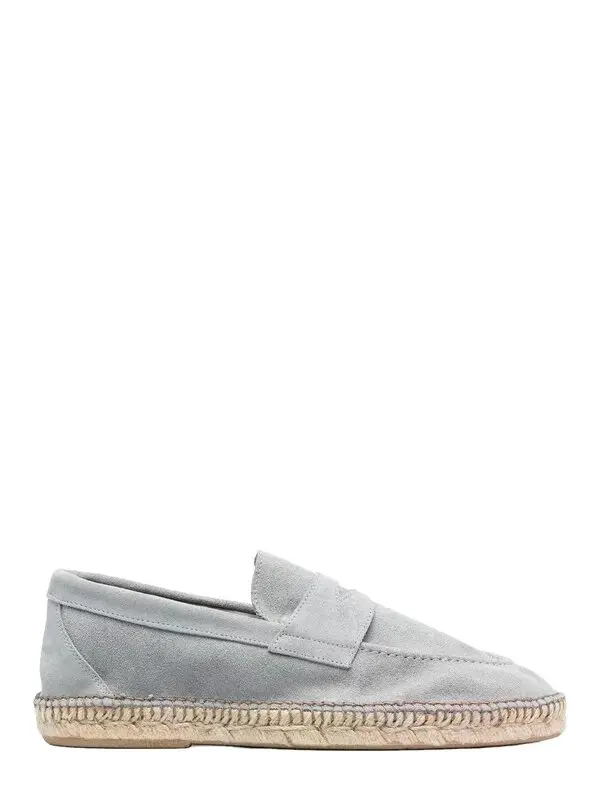 Eleventy Suede Penny Espadrilles - Blue