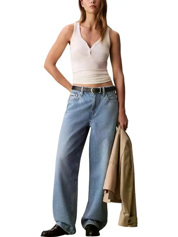 Calvin Klein Five-pocket Button-fastening Jeans - Blue