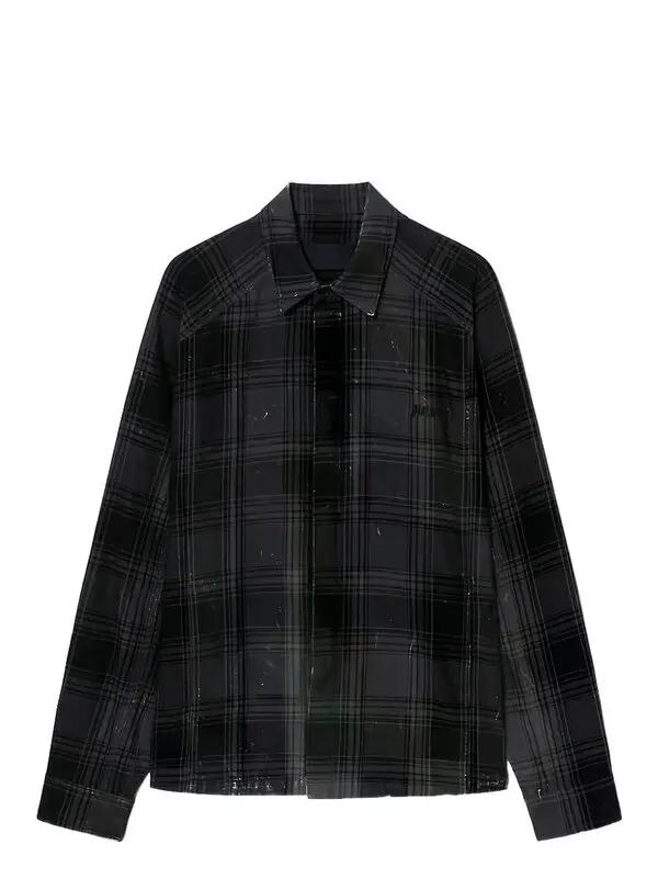 JUUN.J Checked Shirt - Black