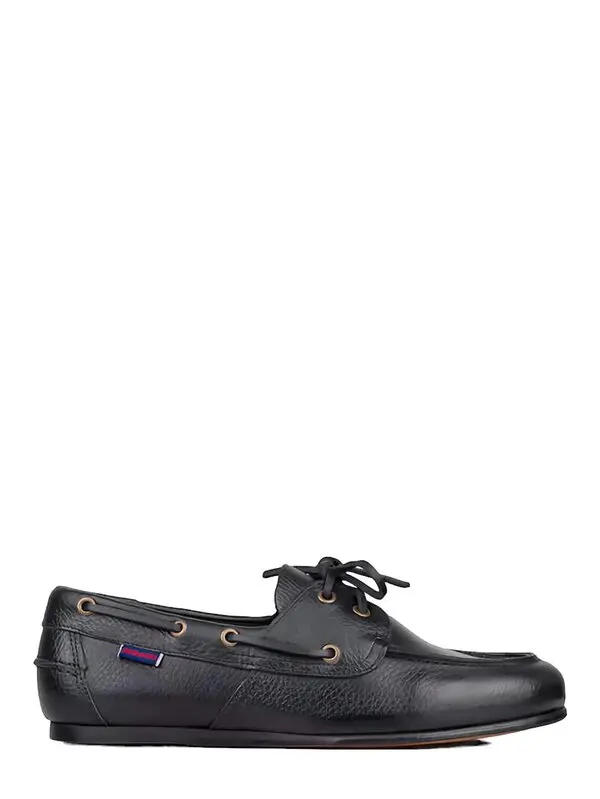 SEBAGO Owen Tumbled Eyelet Lace-up Loafers - Black