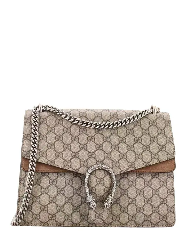 Gucci Dionysus Bag Gg Coated Canvas Medium Shoulder Bag - Brown