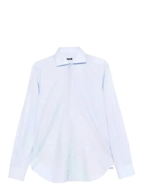 BARBA NAPOLI Cotton Shirt - Blue