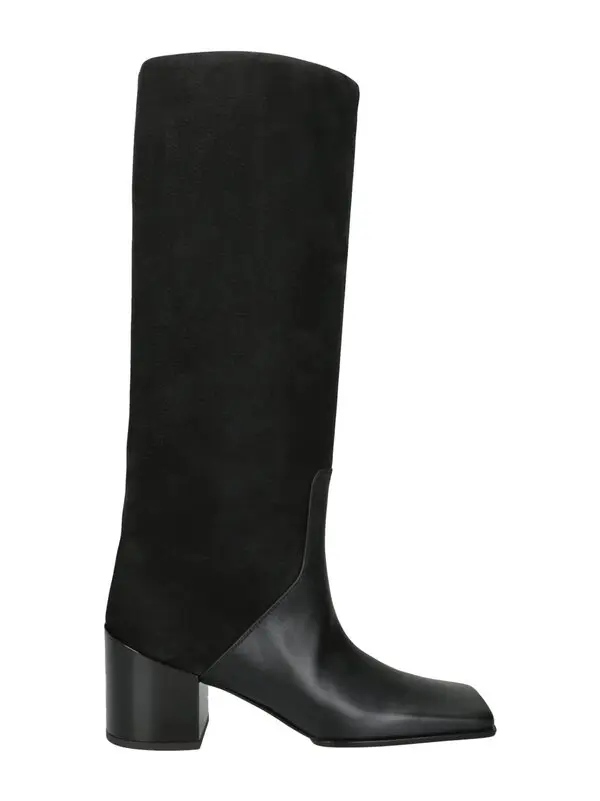 Alaïa Leather Panelled Knee-high Boots - Black
