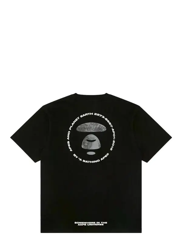 AAPE BY *A BATHING APE Logo-print T-shirt - Black