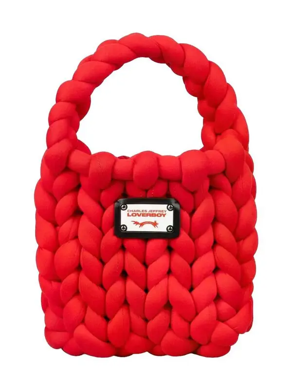 CHARLES JEFFREY Mini Marshmallow Tote - Red