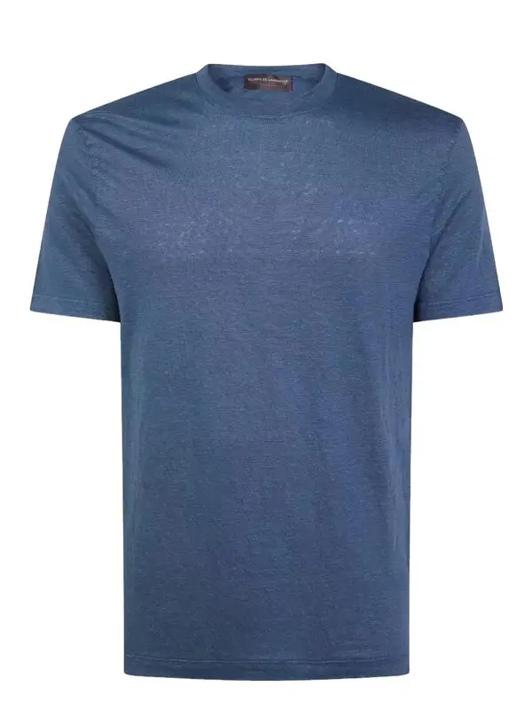 FILIPPO DE LAURENTIIS Crew-neck T-shirt - Blue