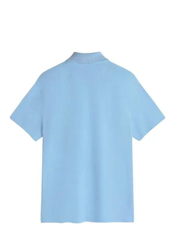 LES HÉRITIERS Chest-detail Polo Shirt - Blue