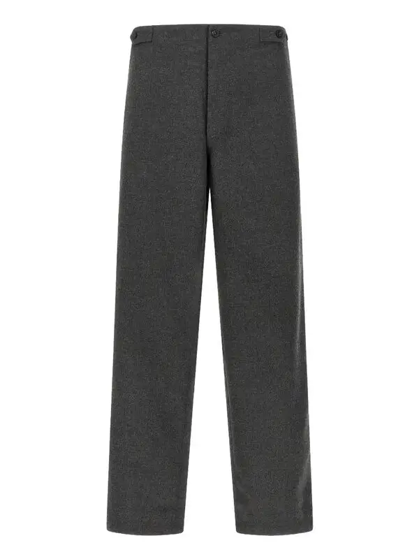 CELLAR DOOR Button Detail Trousers - Grey
