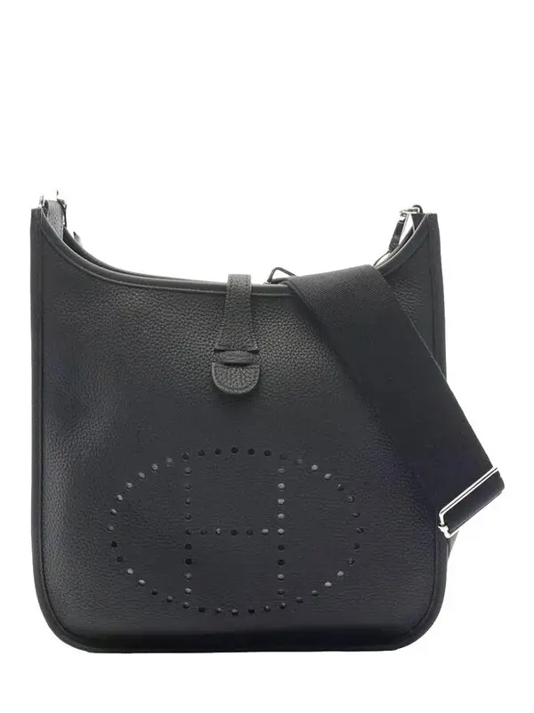 Hermès Clemence Evelyne Iii Pm Crossbody Bag - Black