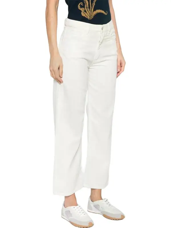 ICON DENIM LOS ANGELES Jill Cropped Jeans - White