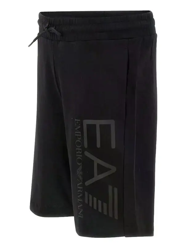 EA7 Elasticated Logo Shorts - Black