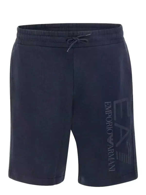 EA7 Logo Drawstring Shorts - Blue