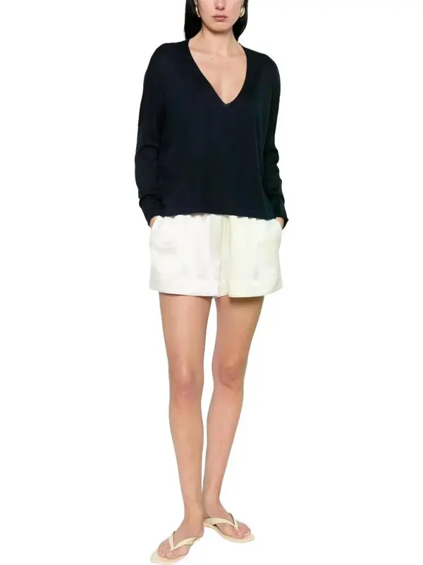 BEYOU V-neck Sweater - Blue