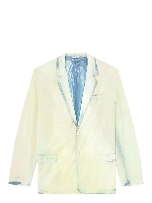 DIESEL® X-ray Bleach Denim Blazer - Neutrals