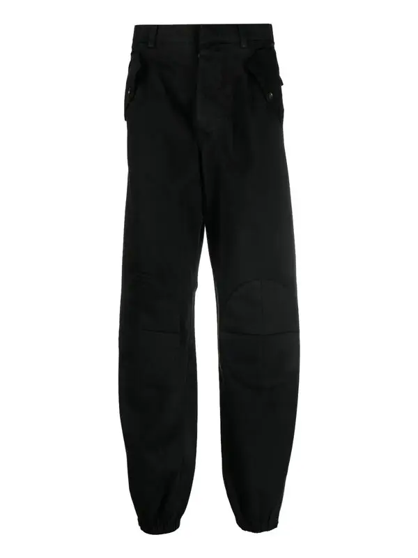 WINNIE N.Y.C Cotton Knee-pad Trousers - Black