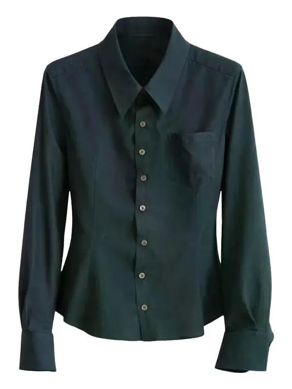 Undercover Pocket Button Shirt - Blue