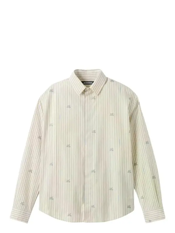 Jacquemus The Simon Striped Shirt - Neutrals