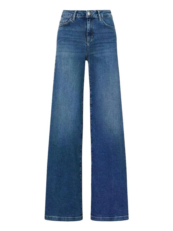 Liu Jo Logo Buckle High-waisted Jeans - Blue