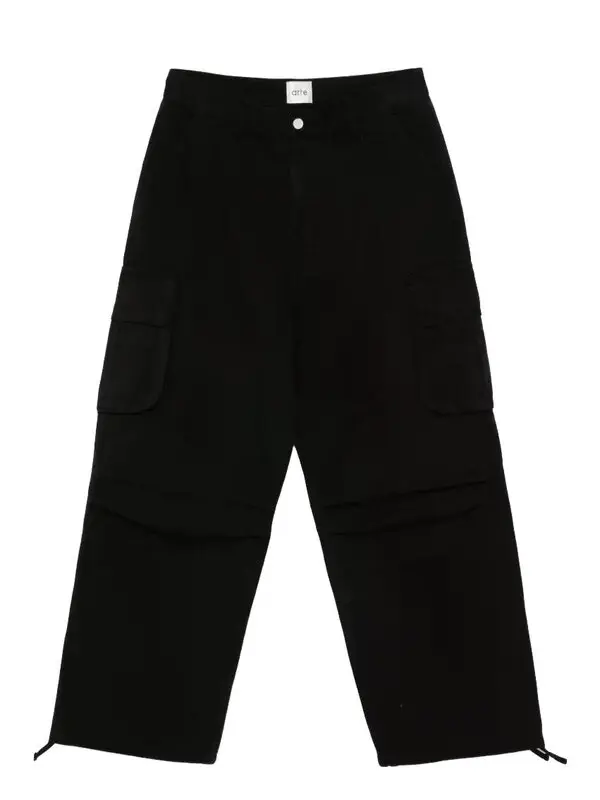 ARTE ANTWERP Belt Loops Cargo Pants - Black