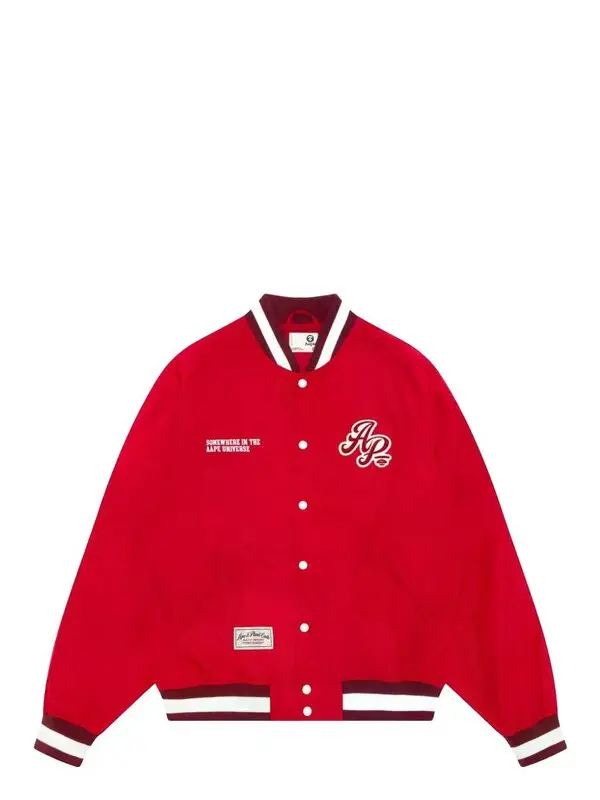 AAPE BY *A BATHING APE Logo-detail Jacket - Red