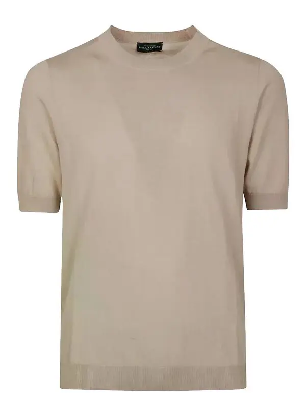 BALLANTYNE Rope Cotton T-shirt - Neutrals