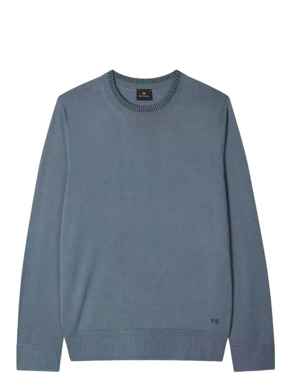 Paul Smith Crew Neck Wool Sweater - Blue