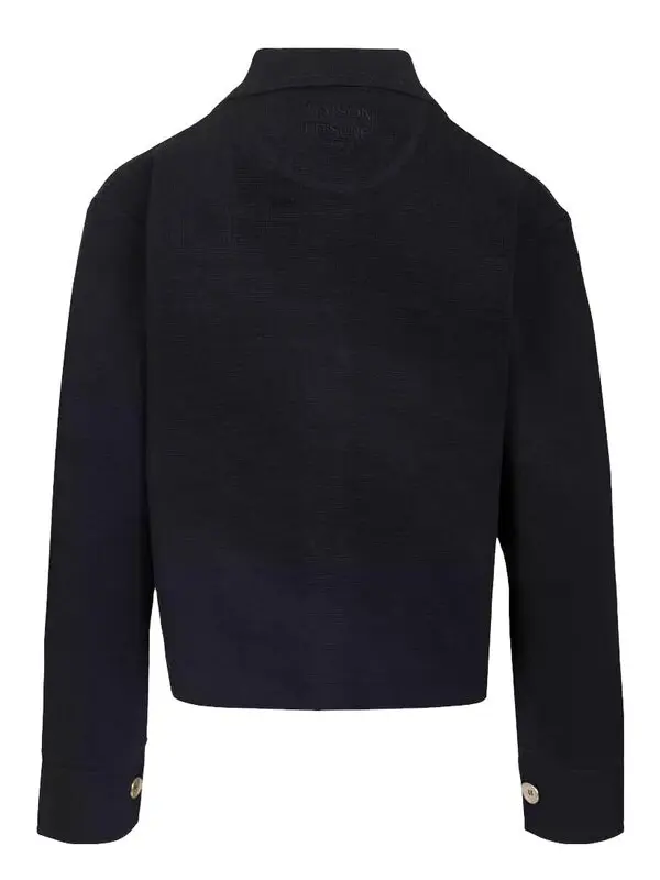 Maison Kitsuné Buttoned Jacket With Patch Pockets - Blue