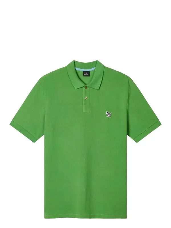 Paul Smith Zebra-motif Polo Shirt - Green
