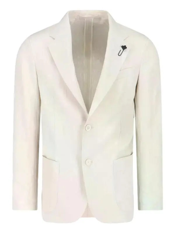 LARDINI Monopetto Blazer - Neutrals
