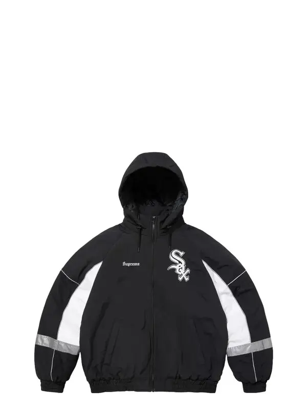 Supreme Chicago White Sox Hooded Stadium Jacket - Black