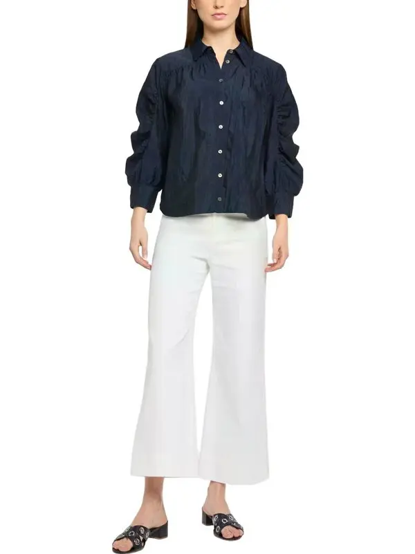 Cinq À Sept Lazo Ruched Shirt - Blue