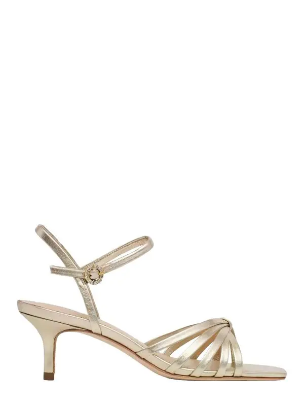 Cinq À Sept Malia Metallic Heeled Sandals - Gold