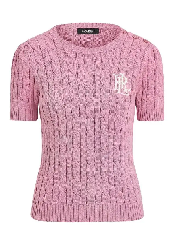 Ralph Lauren Cable Knit T-shirt - Pink
