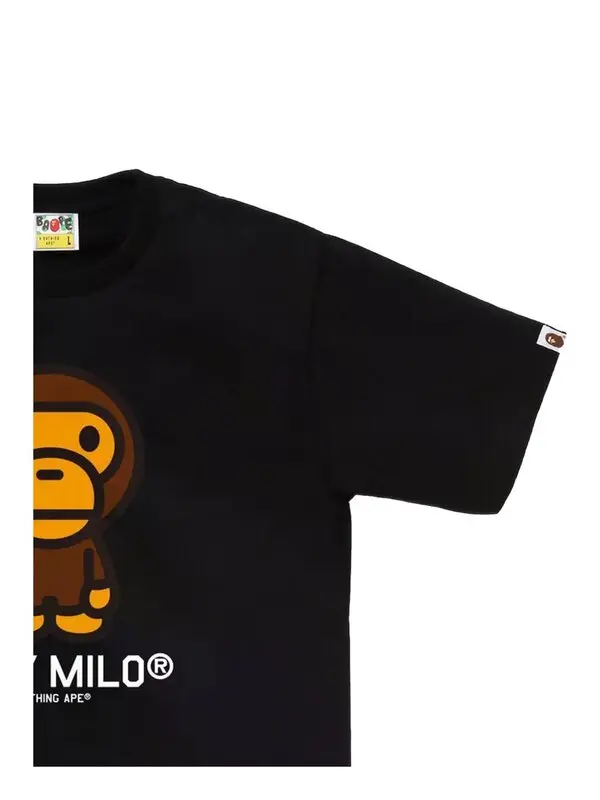 A BATHING APE Baby Milo Graphic T-shirt - Black