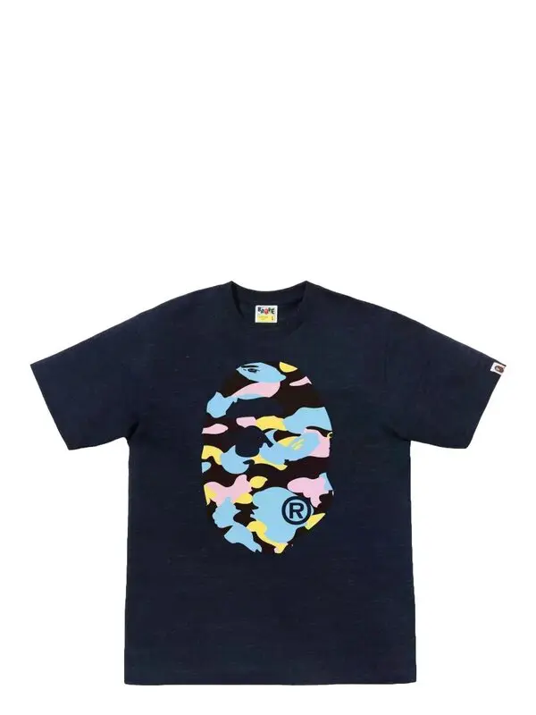 A BATHING APE Print Graphic T-shirt - Blue