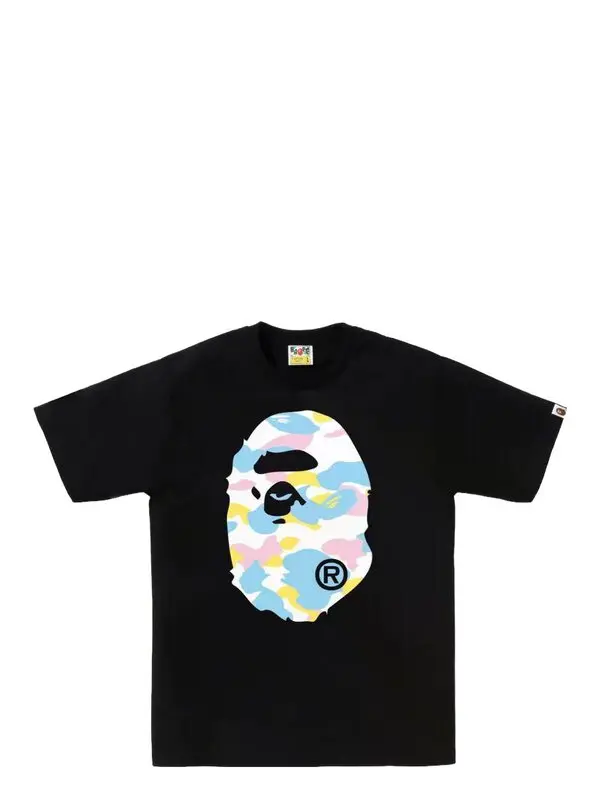 A BATHING APE Camouflage Graphic T-shirt - Black